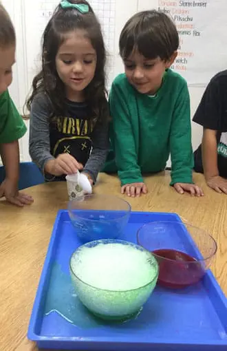 Color Volcanoes - Carmel Mountain Preschool