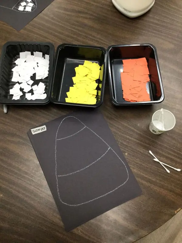 Candy Corn Art - Carmel Mountain Preschool
