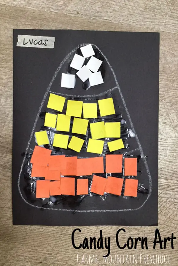Candy Corn Art - Carmel Mountain Preschool