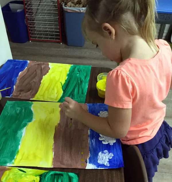 Farm Painting - Carmel Mountain Preschool