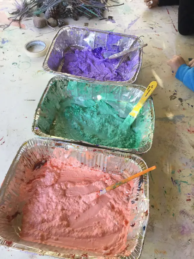 Creating Art with Nature - Carmel Mountain Preschool