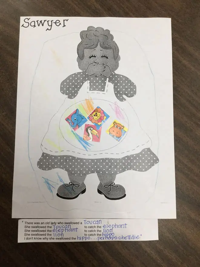 There Was an Old Lady Who Swallowed a Fly - Carmel Mountain Preschool