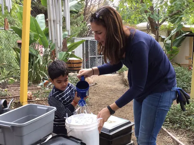 Composting in The Glenn - Carmel Mountain Preschool