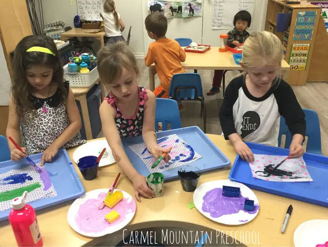 Eric Carle Inspired Flowers - Carmel Mountain Preschool