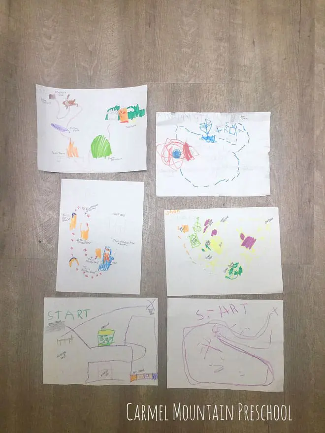 Treasure Maps Pinterest Activity - Carmel Mountain Preschool
