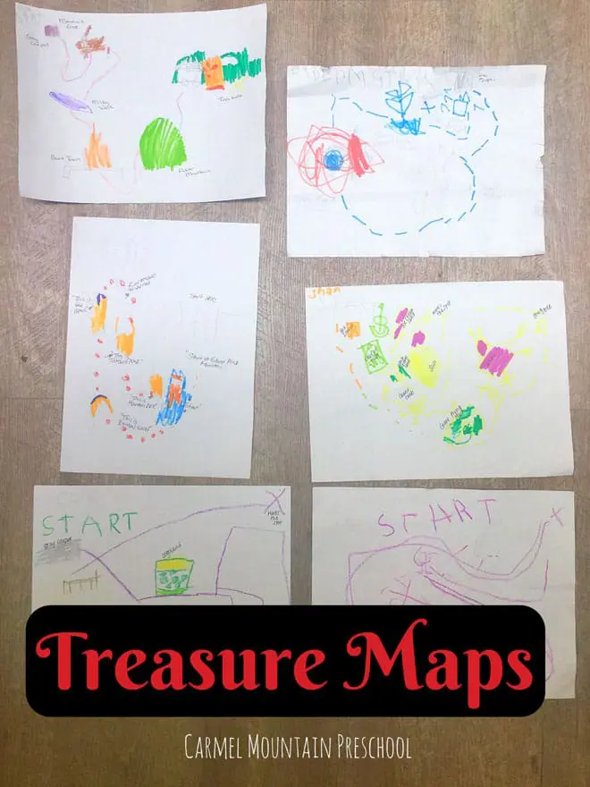 Treasure Maps Pinterest Activity - Carmel Mountain Preschool