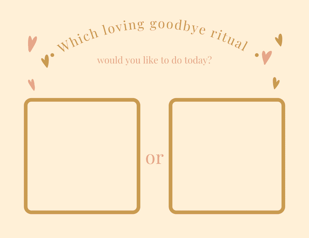 Goodbye Rituals at School Drop off - Carmel Mountain Preschool