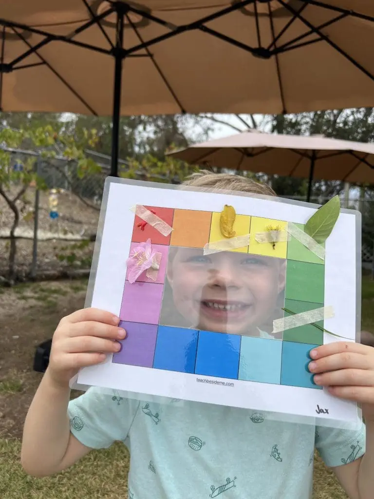 Color Scavenger hunt - Carmel Mountain Preschool