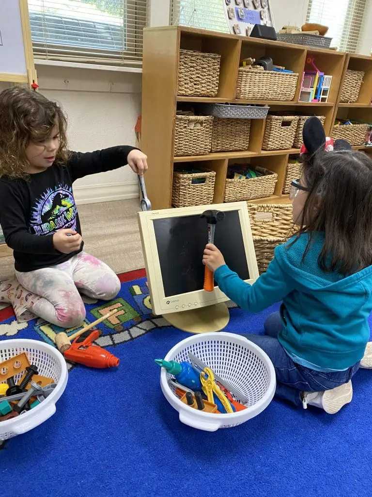 Tools and Preschoolers - Carmel Mountain Preschool