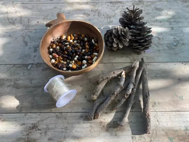 Wind Mobile Nature Art Project - Carmel Mountain Preschool
