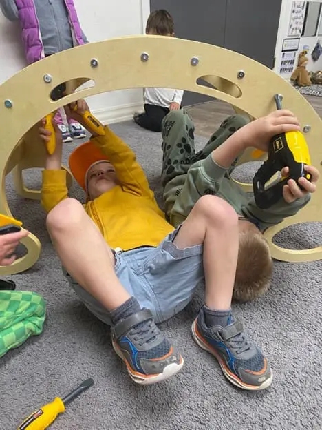 Tool Time in Room 11 - Carmel Mountain Preschool