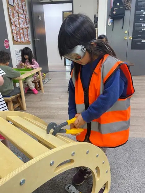 Tool Time in Room 11 - Carmel Mountain Preschool