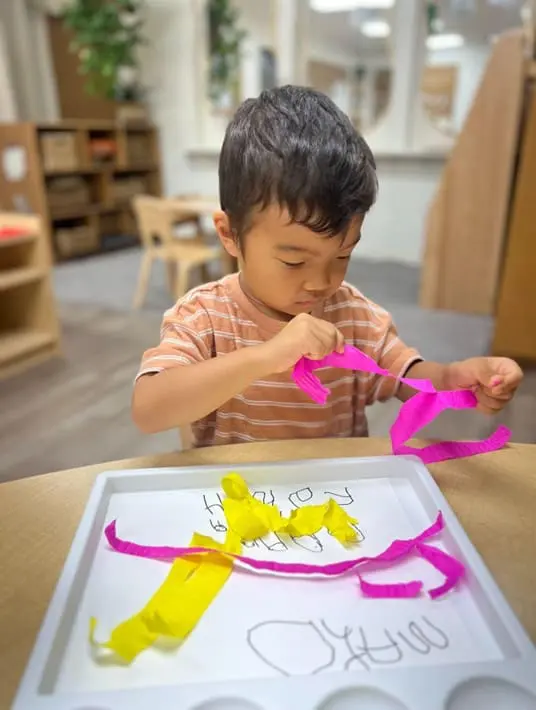 Strengthening Fine Motor Muscles - Carmel Mountain Preschool